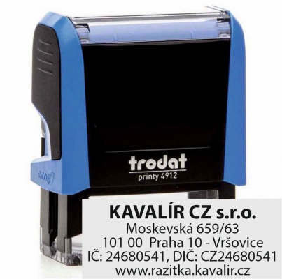 Firemní razítko - Trodat 4912 - OBOROVÁ RAZÍTKA - RAZÍTKA KAVALÍR